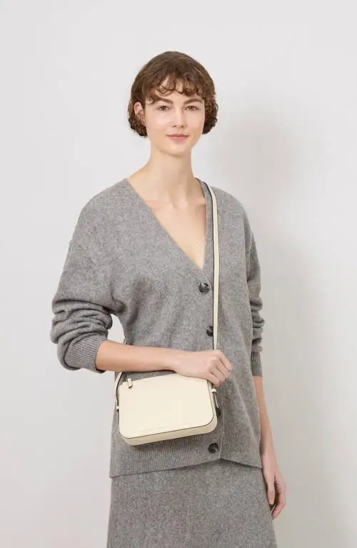 Mulberry Clovelly Leather Crossbody Bag - Eggshell
