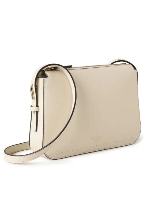 Mulberry Clovelly Leather Crossbody Bag - Eggshell