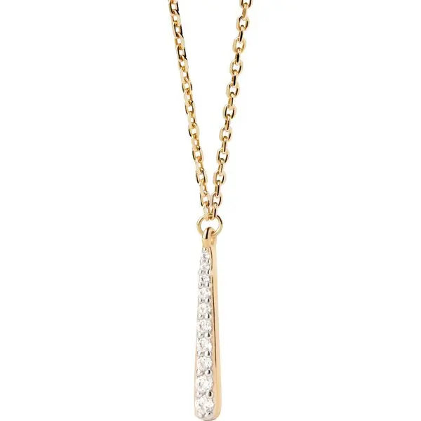 PDPAOLA Olga Zirconia Pendant Necklace - Gold