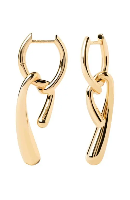 PDPAOLA Twist Hoop Earrings - Gold