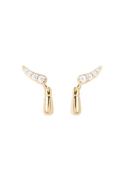 PDPAOLA Kira Stud Earrings - Gold