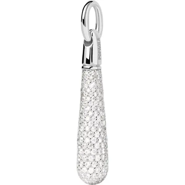 PDPAOLA Pavé Drop Pendant - Silver