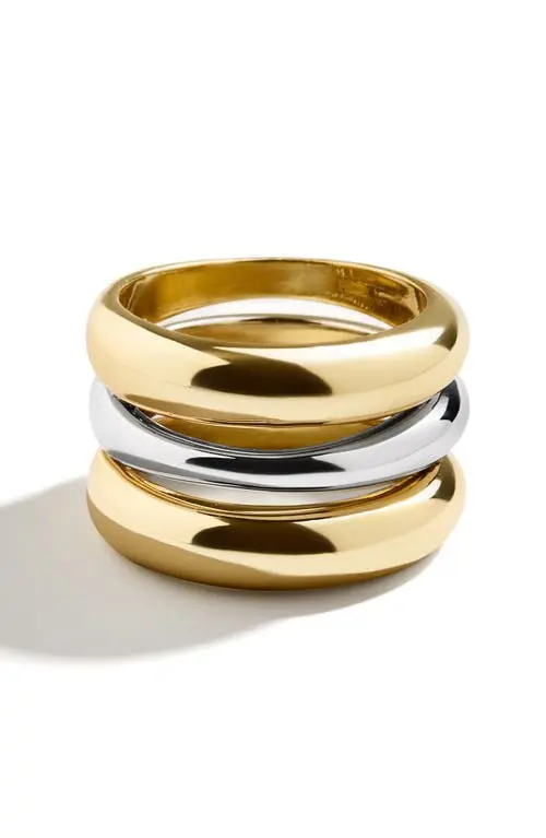 Baublebar Moxie Two-tone Stacked Ring - Gold/silver