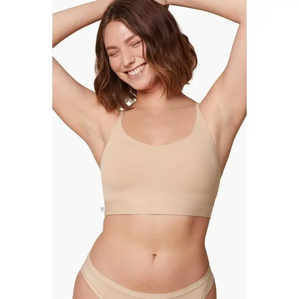 HARPER WILDE Bliss Racerback Bralette - Beige