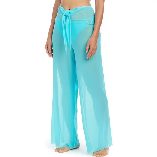 ROD BEATTIE Be Transparent Tie Front Cover-up Pants - Lagunita