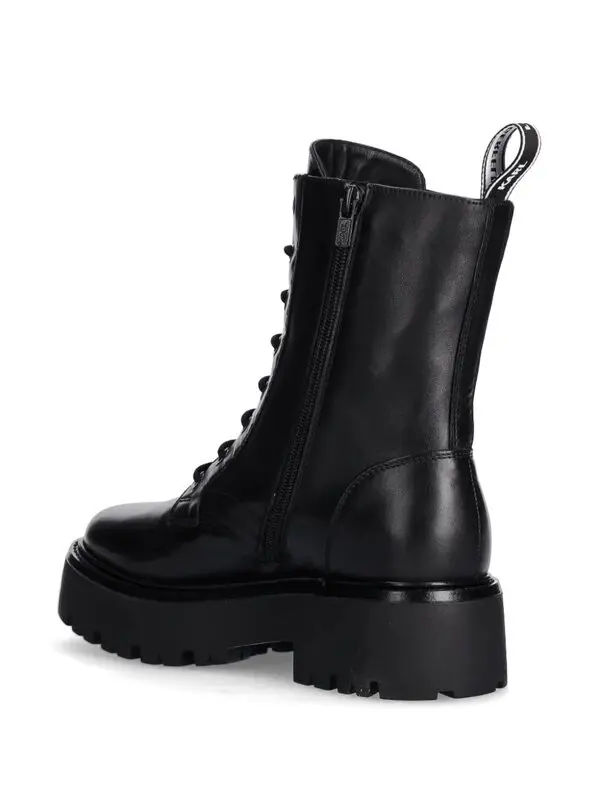 Karl Lagerfeld Logo-print Combat Boots