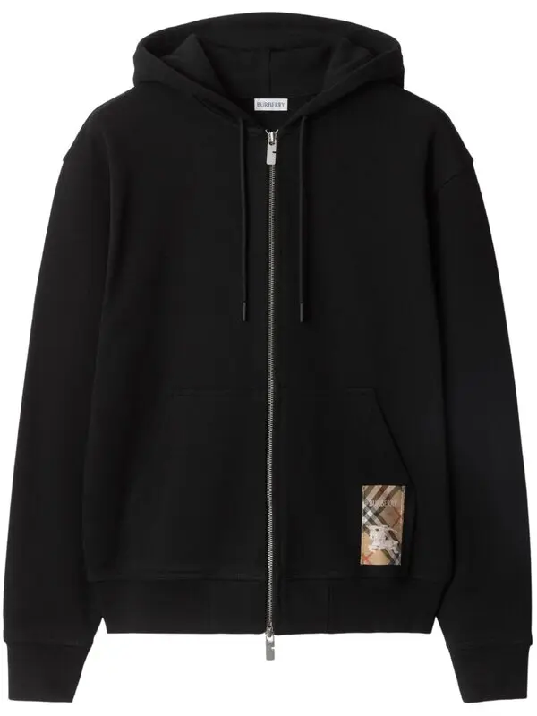 Burberry Check-label Hoodie