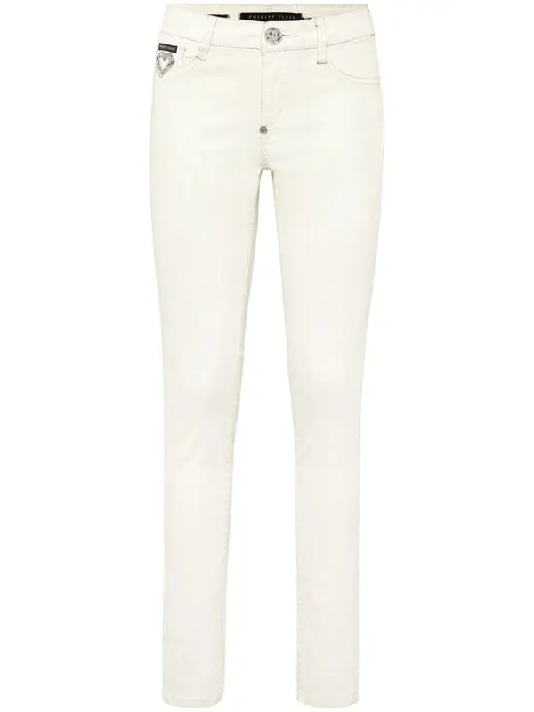 Philipp Plein Crystal-heart Jeans