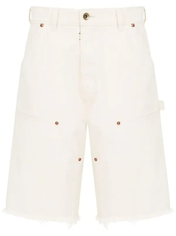 MAISON MARGIELA Cotton Denim Shorts - White