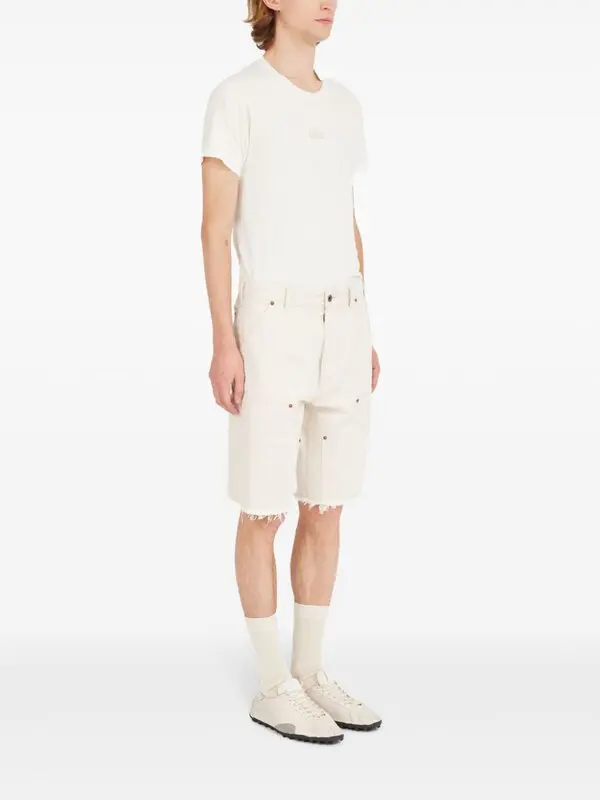 MAISON MARGIELA Cotton Denim Shorts - White