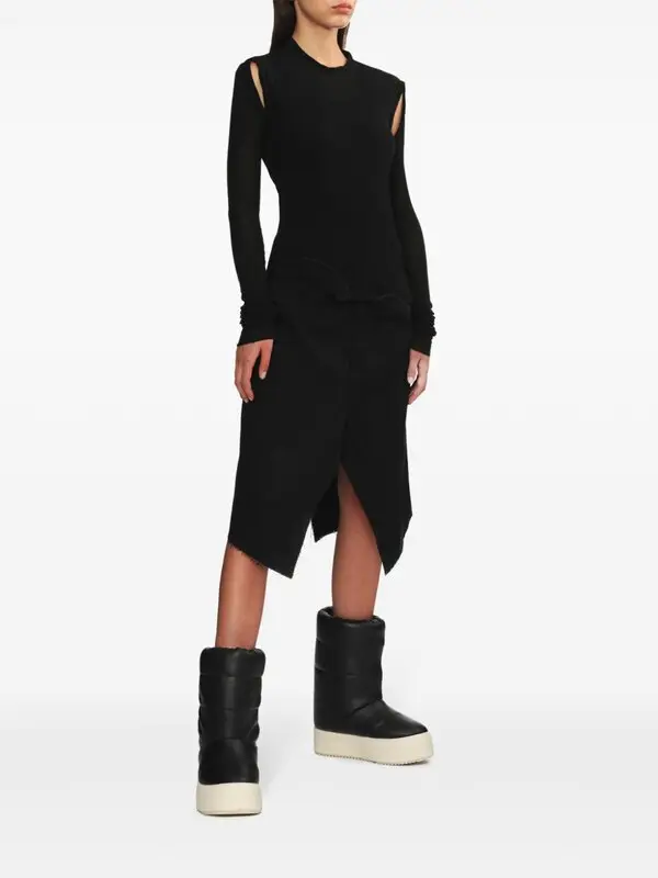 Rick Owens Raw-cut A-line Skirt