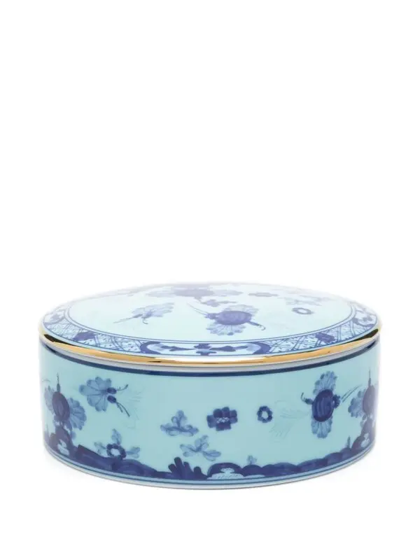 GINORI 1735 Porcelain Trinket Box - Blue