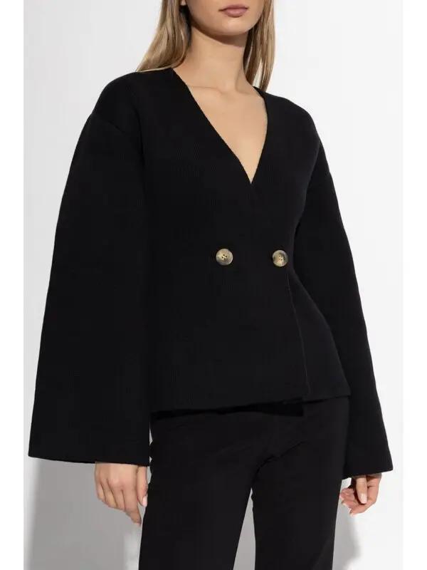 BY MALENE BIRGER Tinley Double-breasted Cardigan - Black