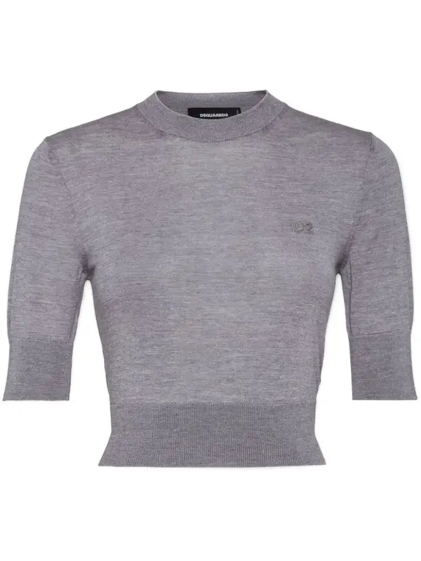 Dsquared2 Cropped Knitted Top