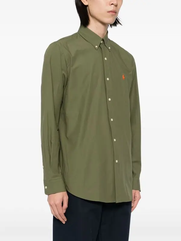Ralph Lauren Logo Embroidered Shirt - Green