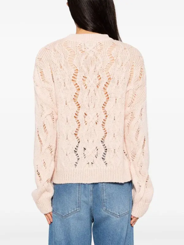 Our Legacy Cable Sonar Round-neck Jumper - Pink