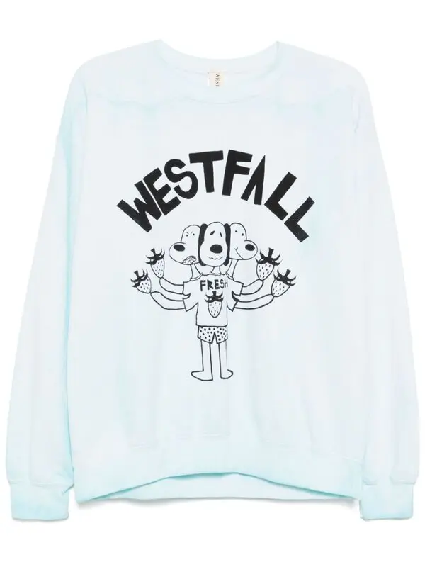 WESTFALL Graphic-print Sweatshirt - Blue