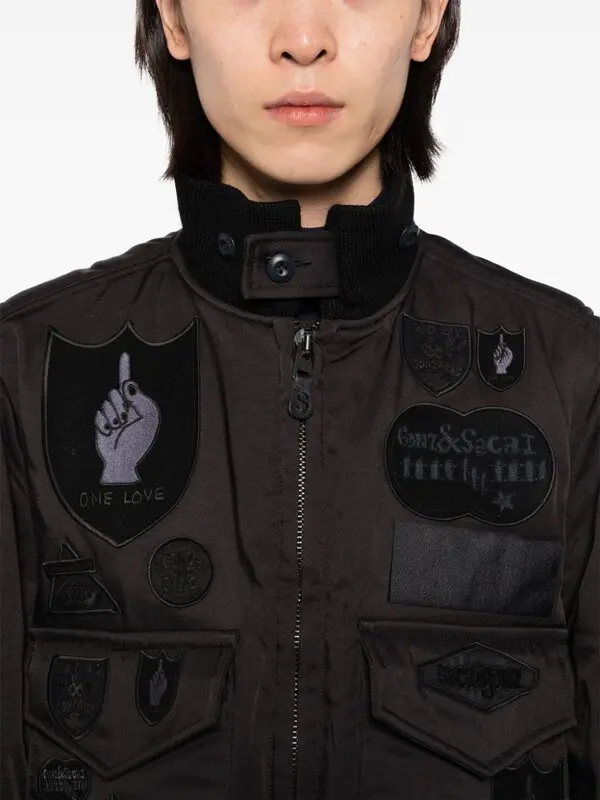 Sacai Logo Badge Bomber Jacket