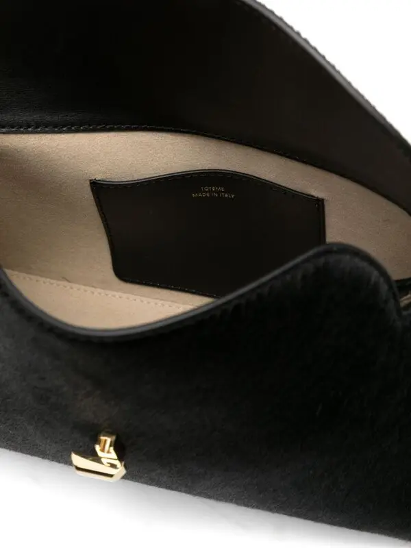 TOTEME T-lock Clutch - Black