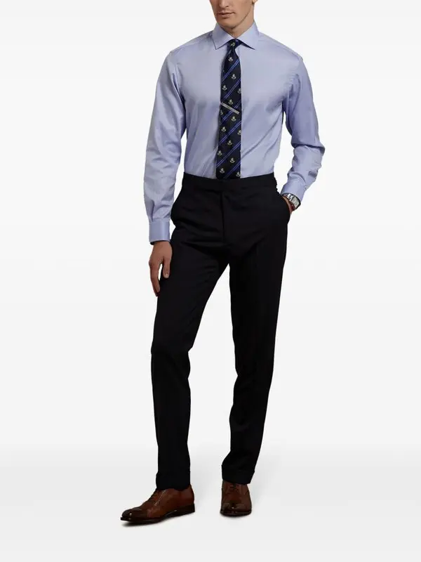 Ralph Lauren Purple Label Cotton Shirt - Blue