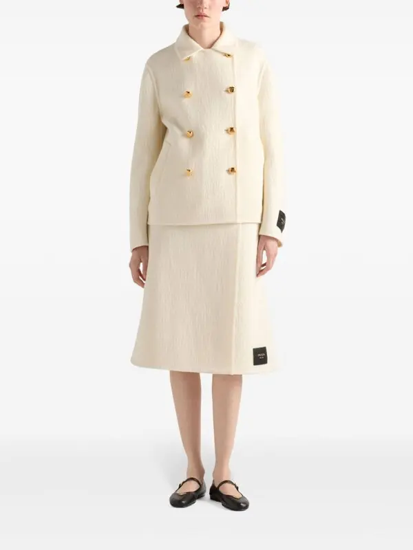 Prada Twill Midi Skirt