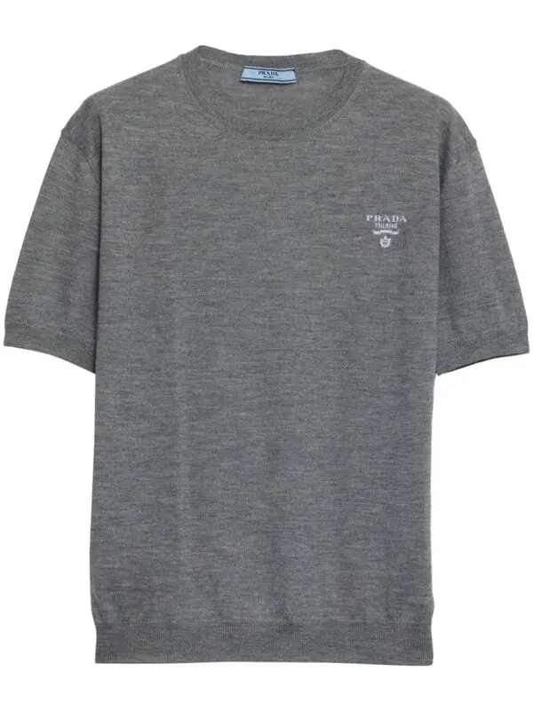 Prada Knitted T-shirt - Grey