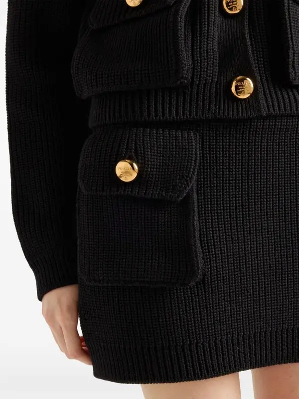 Prada Wool Miniskirt - Black