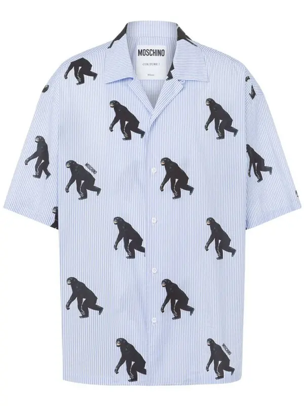 Moschino Graphic-print Shirt - Blue