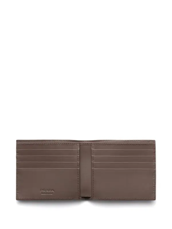 Prada Leather Wallet - Grey