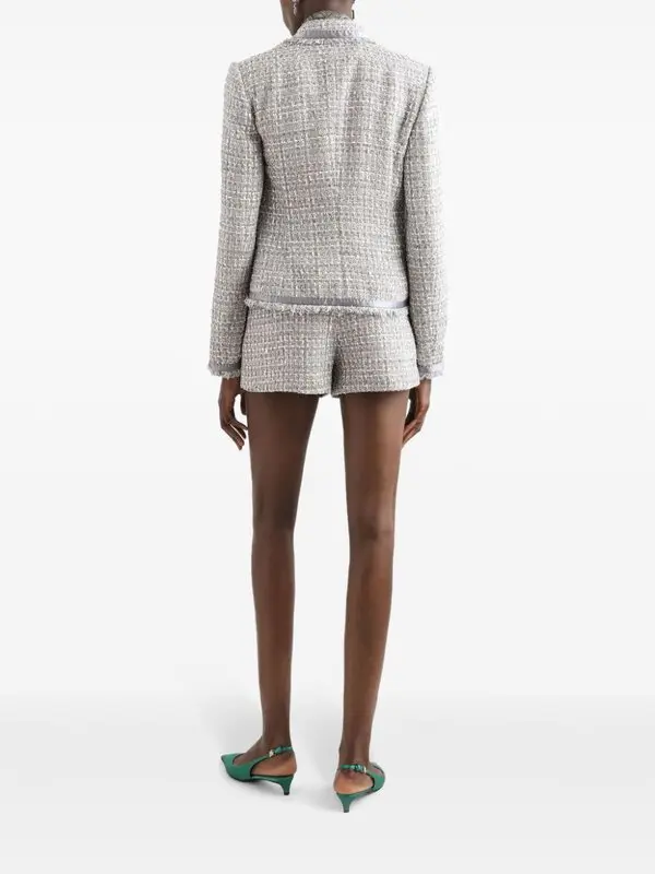 Dolce & Gabbana Checked Shorts - Grey