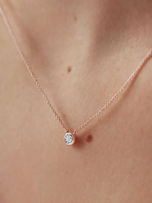 Monica Vinader Essentials Necklace - Pink