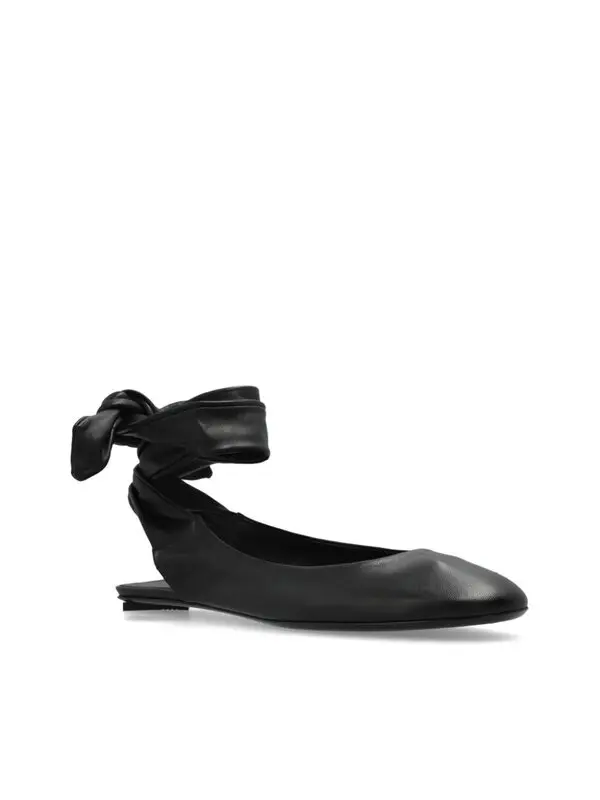 Attico Cloe Ballet Flats - Black