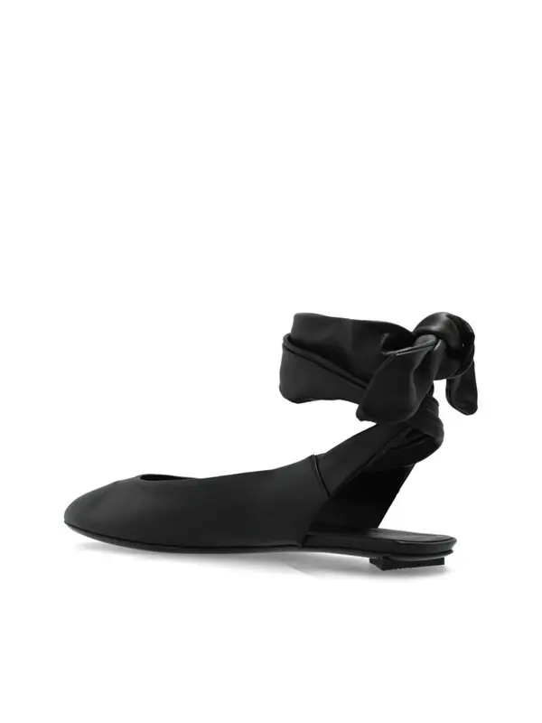 Attico Cloe Ballet Flats - Black