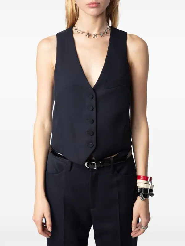 Zadig&Voltaire Emaux Waistcoat - Blue