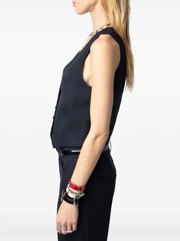 Zadig&Voltaire Emaux Waistcoat - Blue