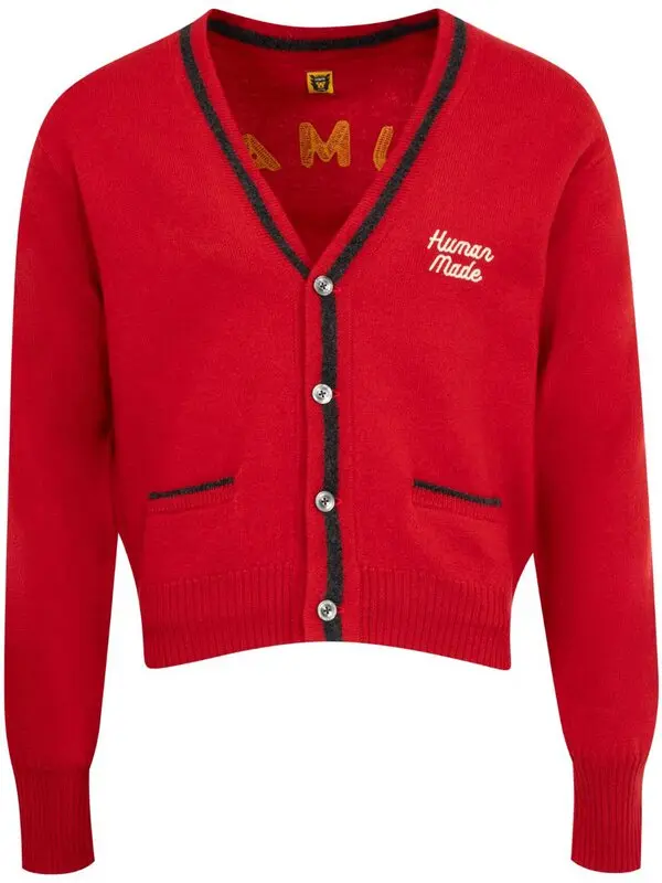 Human Made Car Club Cardigan In Red - 40% Off | Editorialist