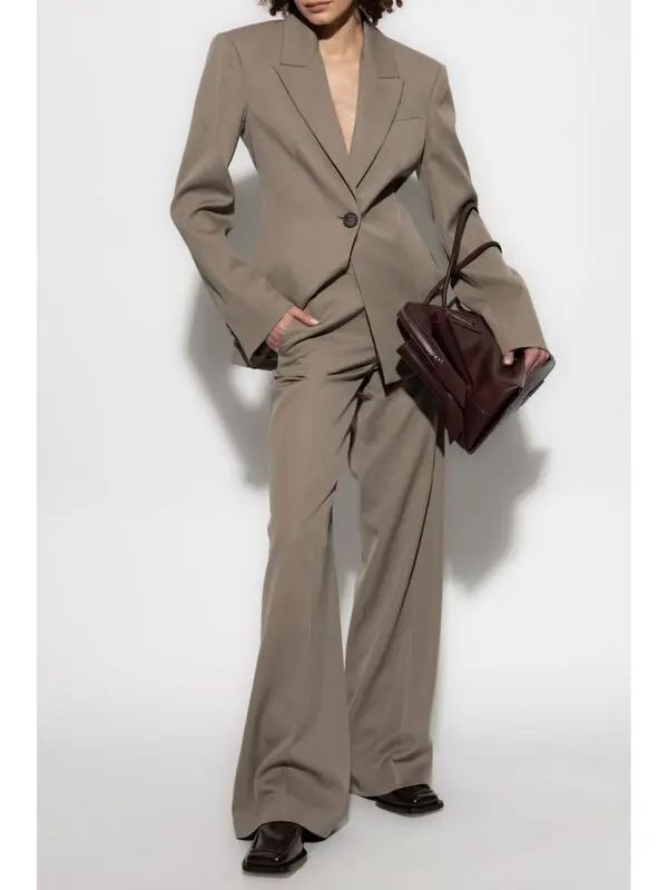 Attico Virgin-wool Palazzo Trousers