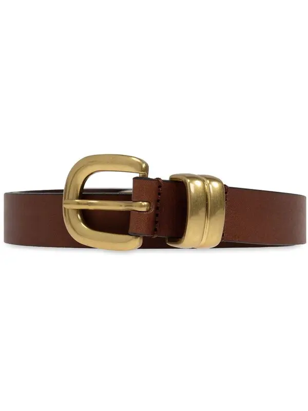 BY MALENE BIRGER Zoilo Leather Belt - Brown