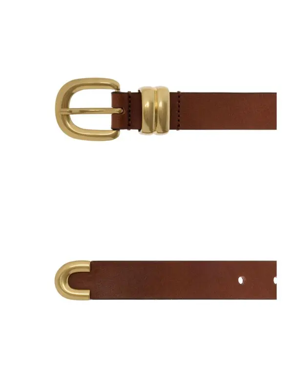BY MALENE BIRGER Zoilo Leather Belt - Brown