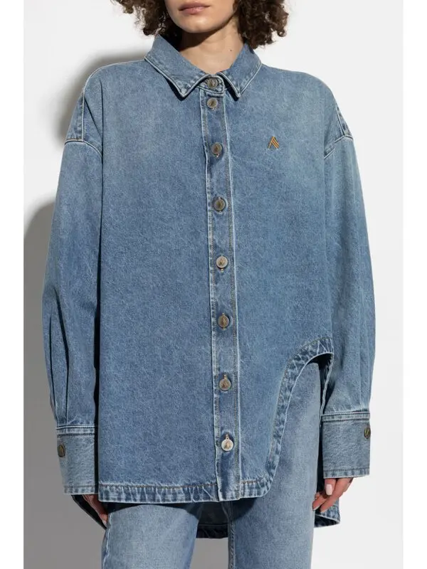 Attico Embroidered Shirt - Blue