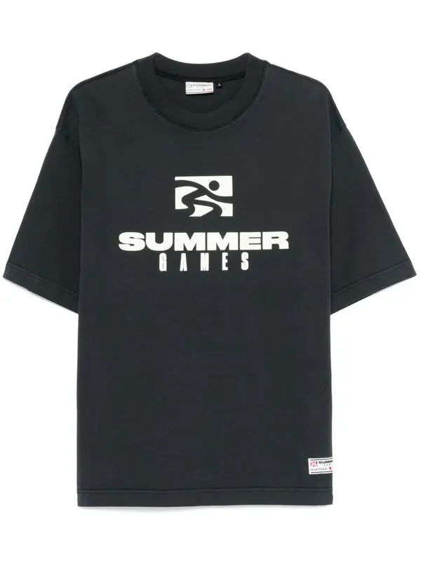 SUMMER GAMES Logo-print T-shirt - Black