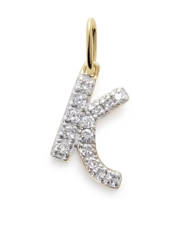 Monica Vinader 14kt Yellow Diamond Pendant - Gold