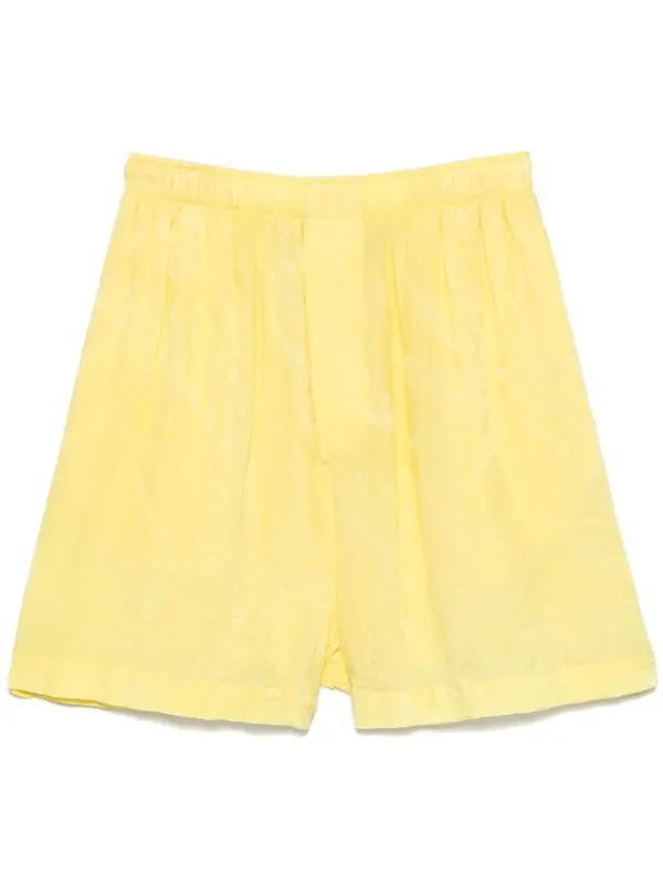 Balenciaga Crinkled Shorts - Yellow