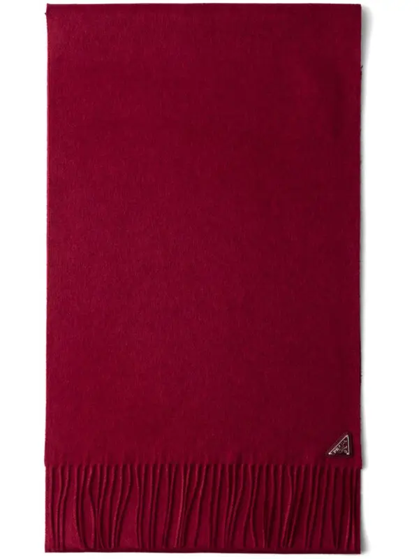 Prada Triangle-enamel Scarf - Red
