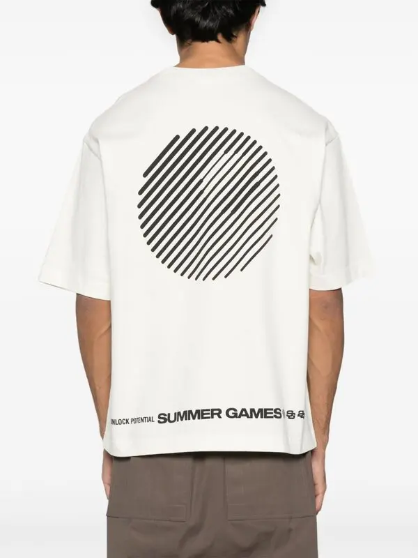 SUMMER GAMES Organic Cotton T-shirt - Neutrals