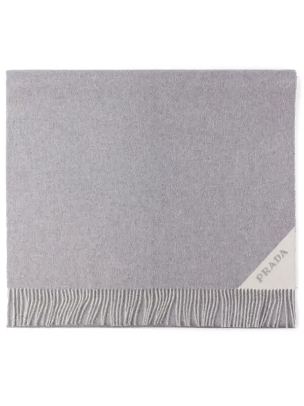 Prada Cashmere Scarf - Grey