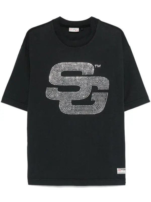 SUMMER GAMES Logo-embellished T-shirt - Black
