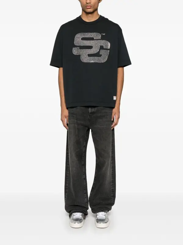 SUMMER GAMES Logo-embellished T-shirt - Black