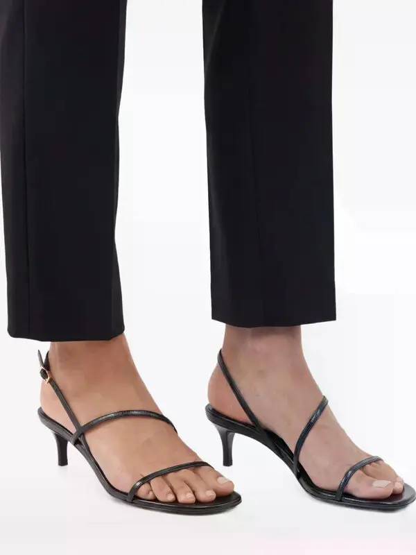 Khaite 35mm Loop Sandals - Black