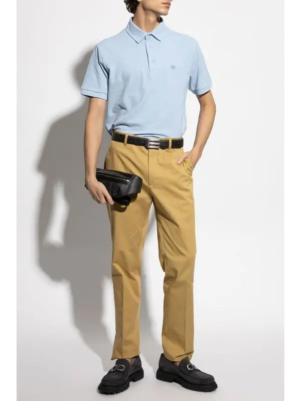 Etro Embroidered Polo Shirt - Blue